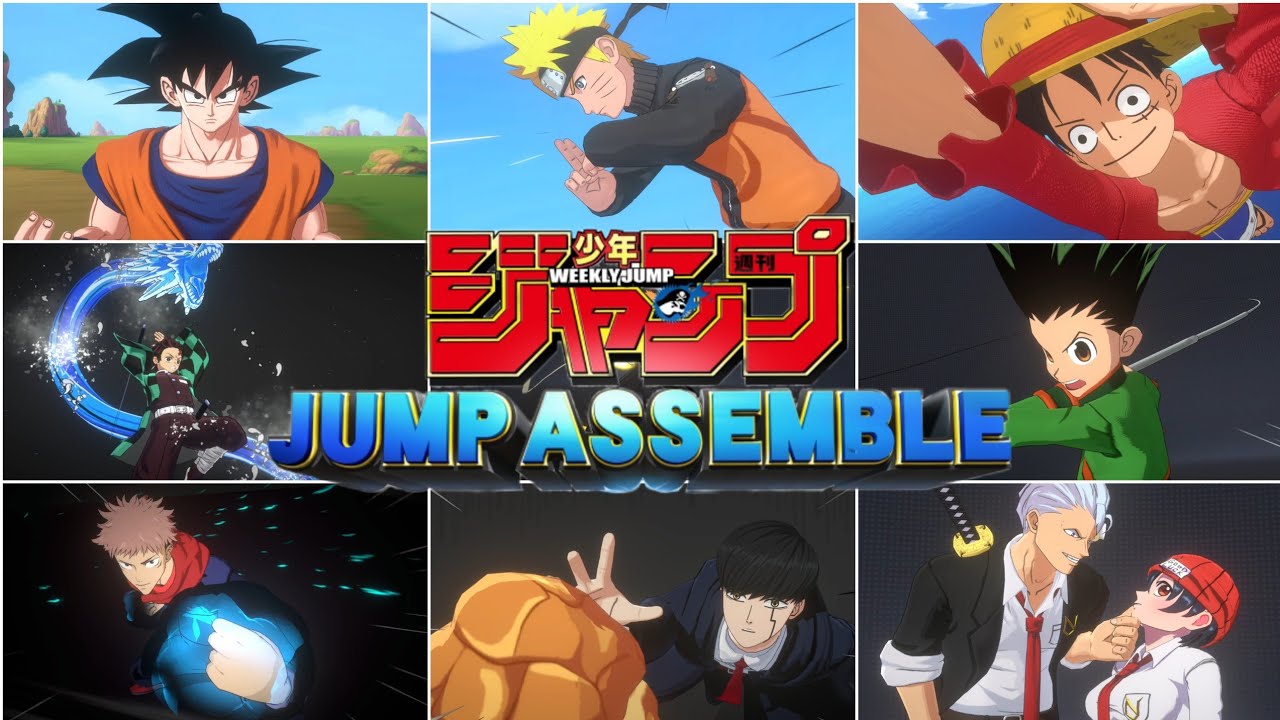 JUMP ASSEMBLE opening animation and All character skills แอนิเมชั่น ...