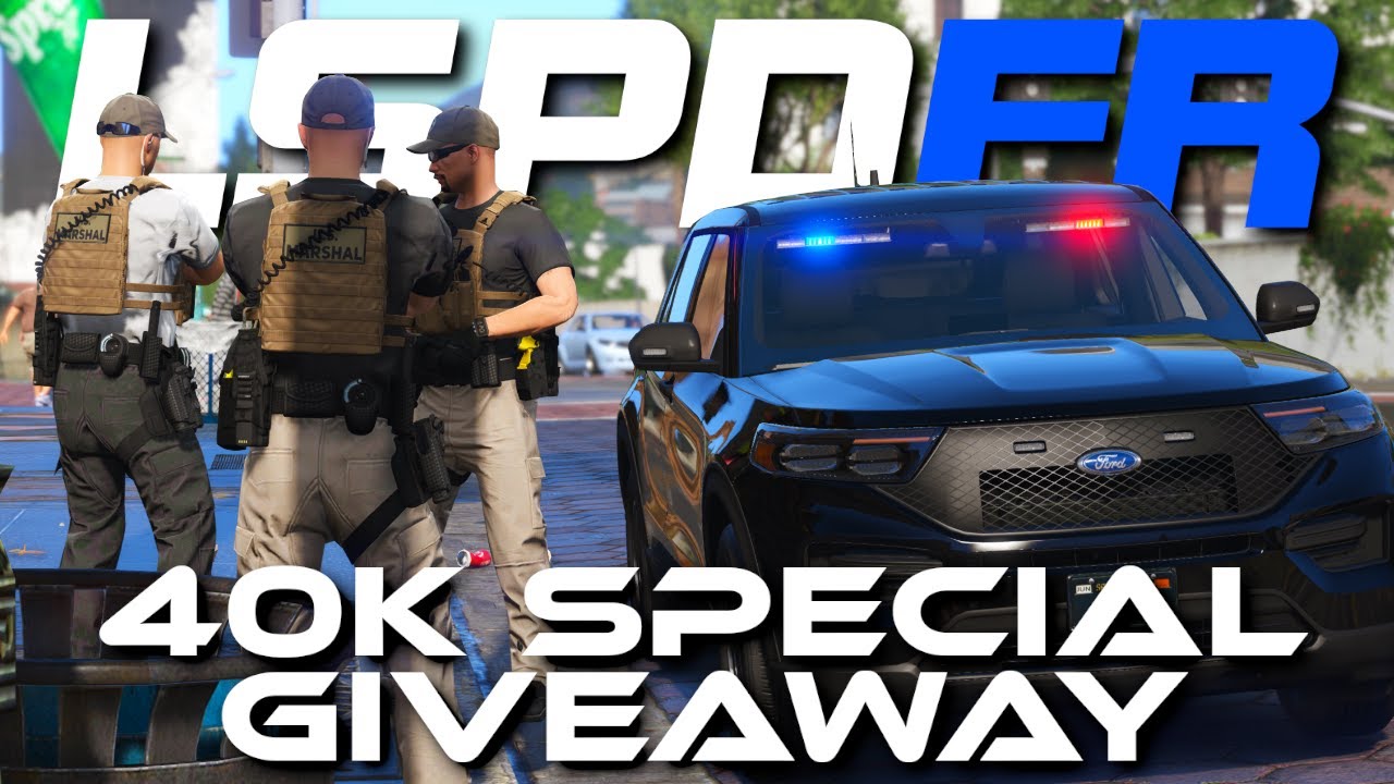 🔴LIVE - 40K SUBS SPECIAL GIVEAWAY | U.S. MARSHAL PATROL | - GTA 5 ...