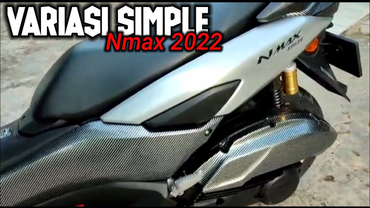 Nmax Silver 2022 MODIFIKASI Elegan | Karbon 5D full Laminasi - YouTube