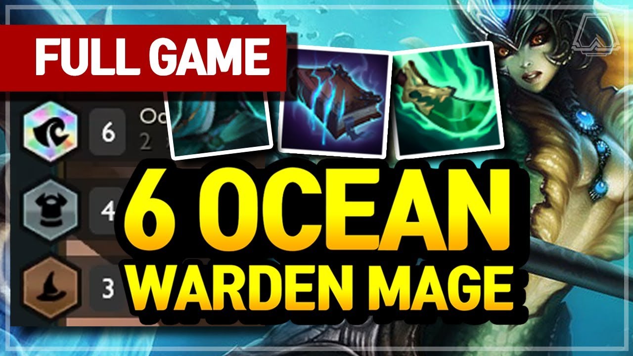 6 Ocean Warden Mage Comp! - Teamfight Tactics Full Game | TFT - YouTube