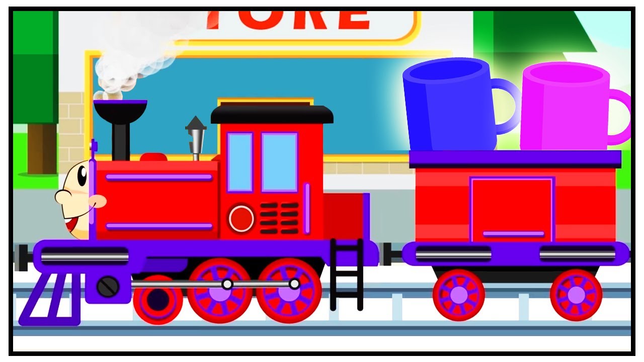 Train Playing w/ CARS FOR KIDS - New Animation - Cars & Trains Cartoon ...