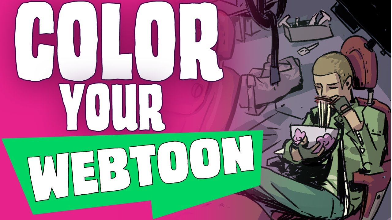 How to Make a Webtoon Canvas From Start to Finish: Coloring using Clip ...