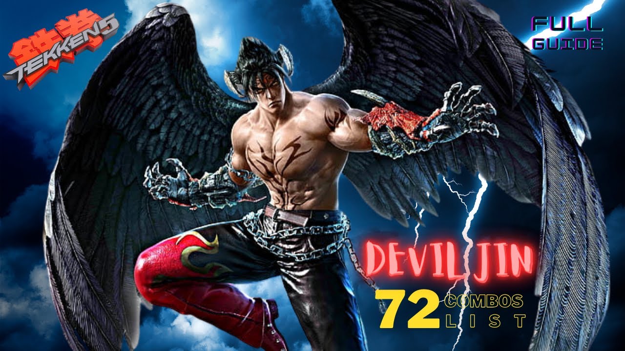 DEVIL JIN best 72 COMBOS list full guidance in TEKKEN 5 - YouTube