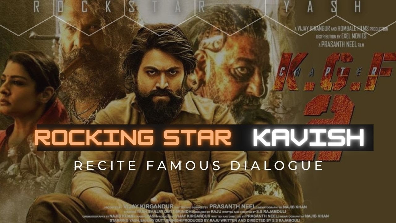 KGF CHAPTER 2 | KGF CHAPTER 2 FAMOUS DIALOGUE RECITE BY ROCKING STAR ...