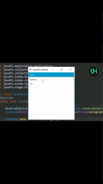 Create ListView in JavaFX #DarkHers #darkhers #programming #java #bhfyp #youtubeshorts #shorts # ...