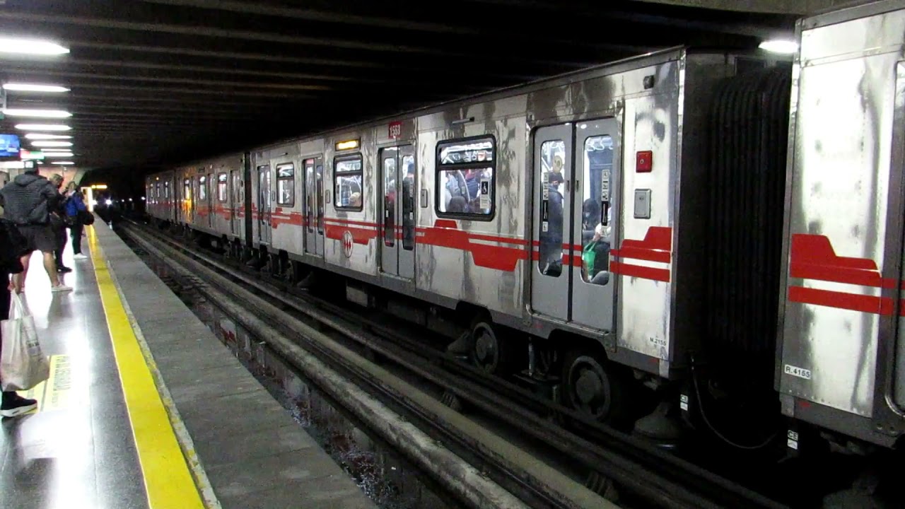 Metro De Santiago | Par de NS-16 en Plaza De Armas - YouTube