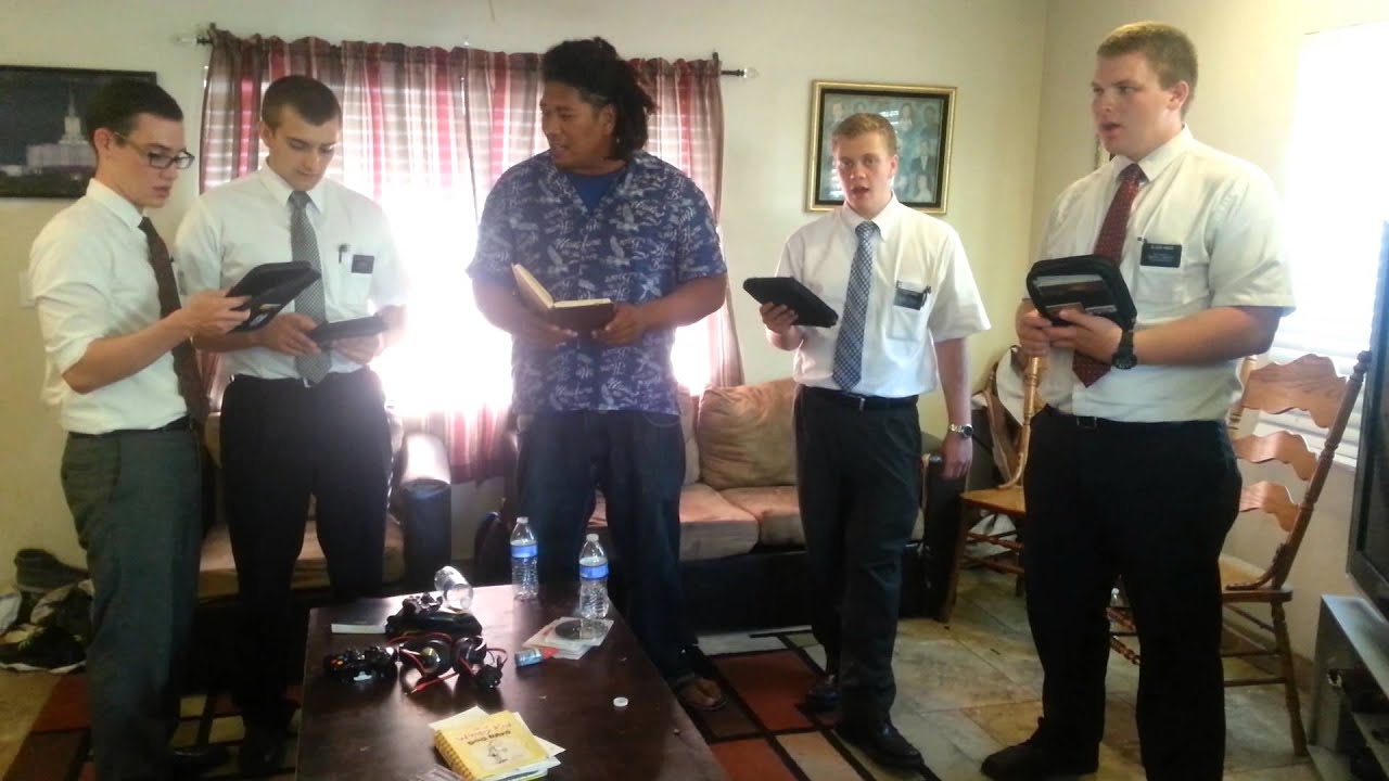 LDS missionary singing Tongan song - YouTube