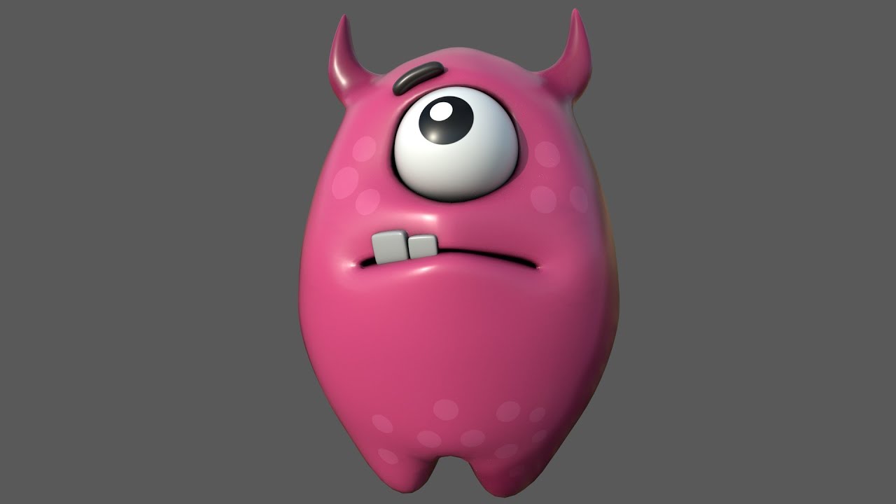 how to model monster in 3d maya for beginner - YouTube