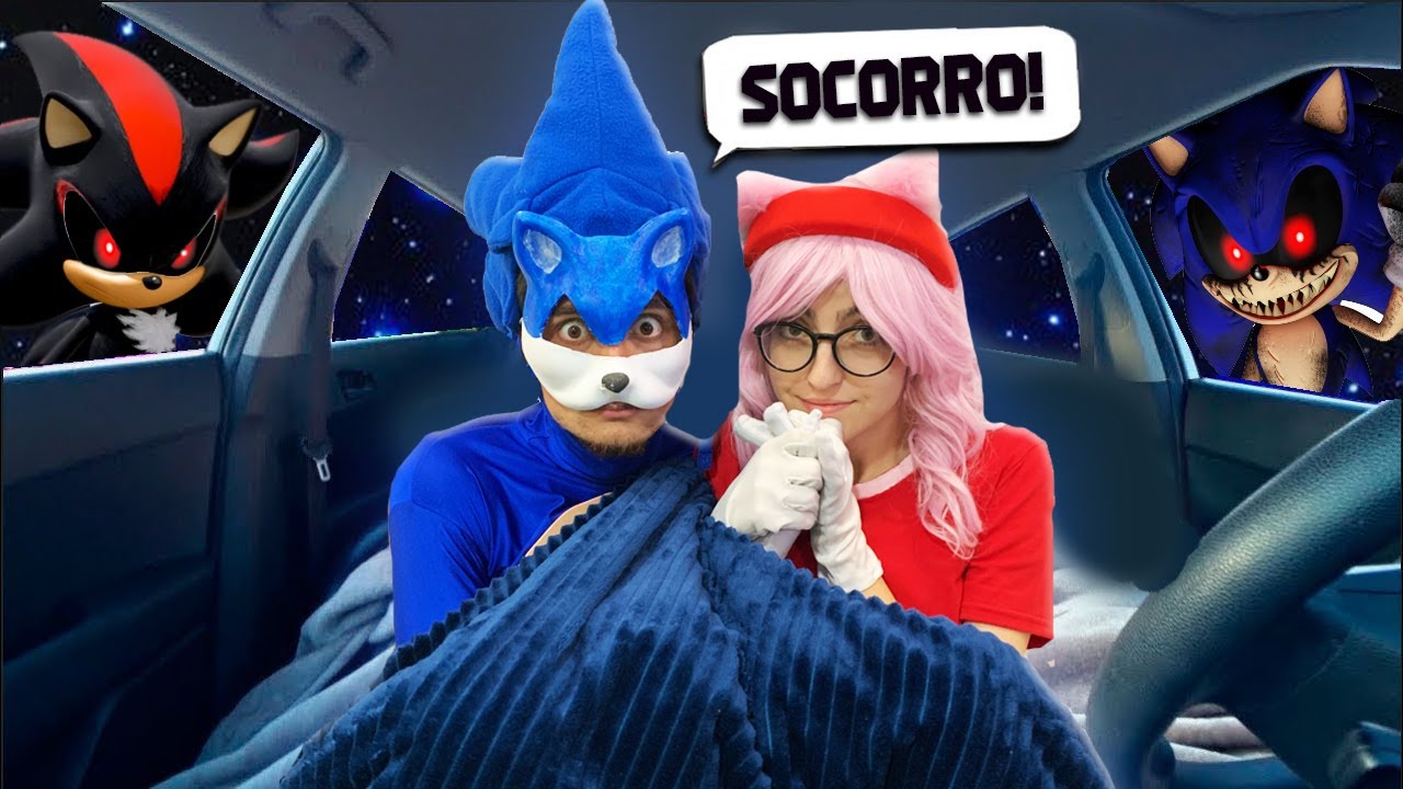 SONIC E AMY DORMIRAM NO CARRO E FORAM SURPREENDIDOS POR O SONIC.EXE E ...