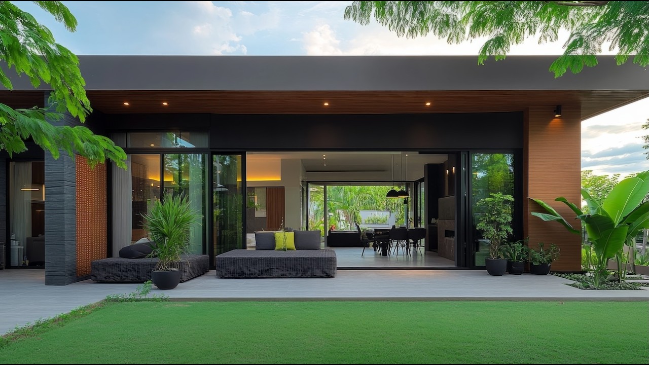 Small Minimalist House With Open Spaces And Modern Architecture Design ...