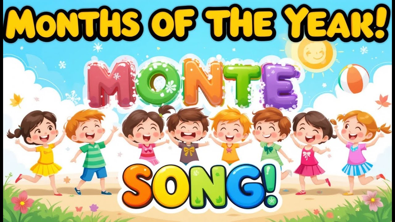 Months of the Year Song for Kids | Learn the 12 Months with Fun Music ...