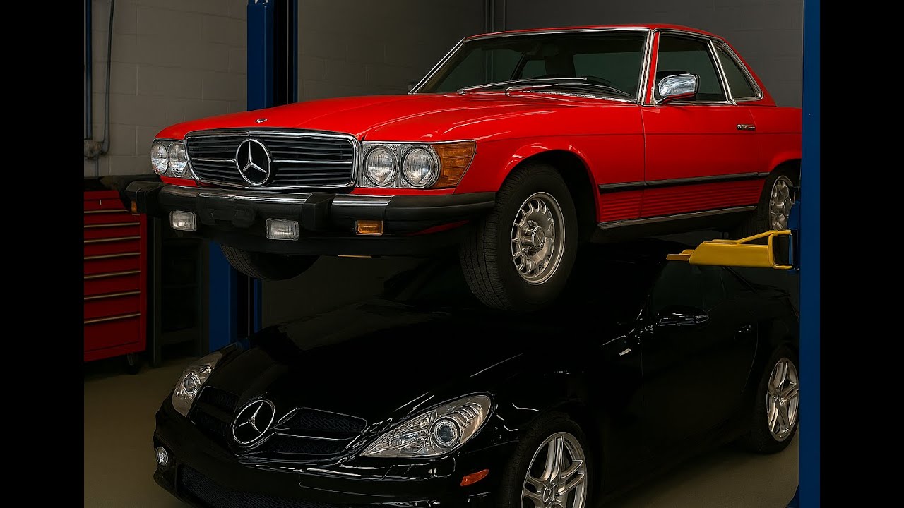 Mercedes 450SL and 55SLK AMG Chassis swap | part 4 - YouTube