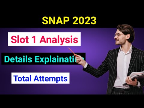 SNAP 2023 Slot 1 Analysis | Full Details Analysis 2023 | Expected ...