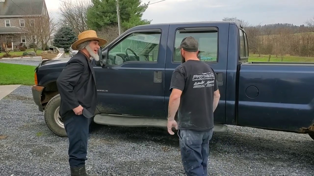 Amish man learns about body work - YouTube