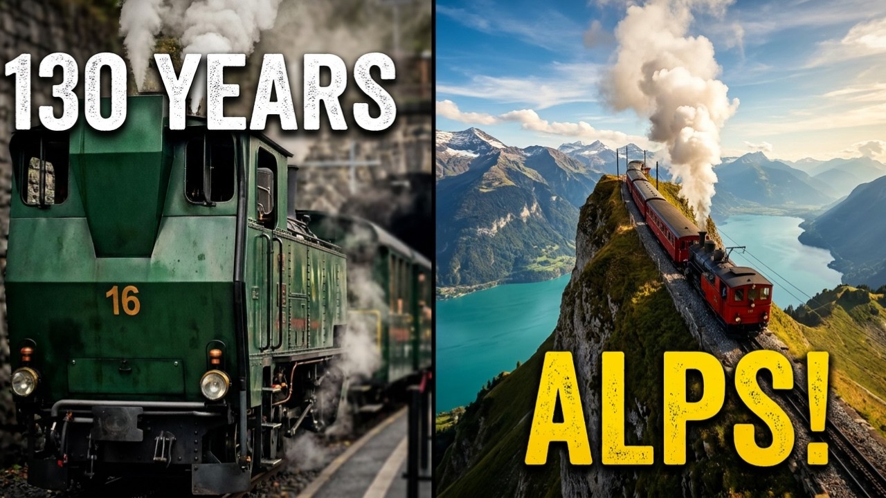 How This 130-Year-Old Steam Train Climbs the Alps (Brienz) - YouTube