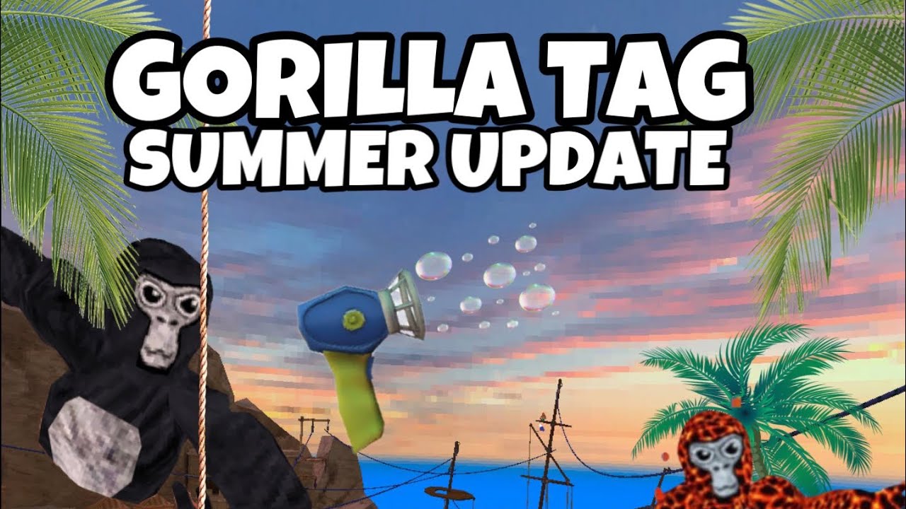 Gorilla Tag | Summer Update!! | Cosmetics & New Map Showcase! | - YouTube