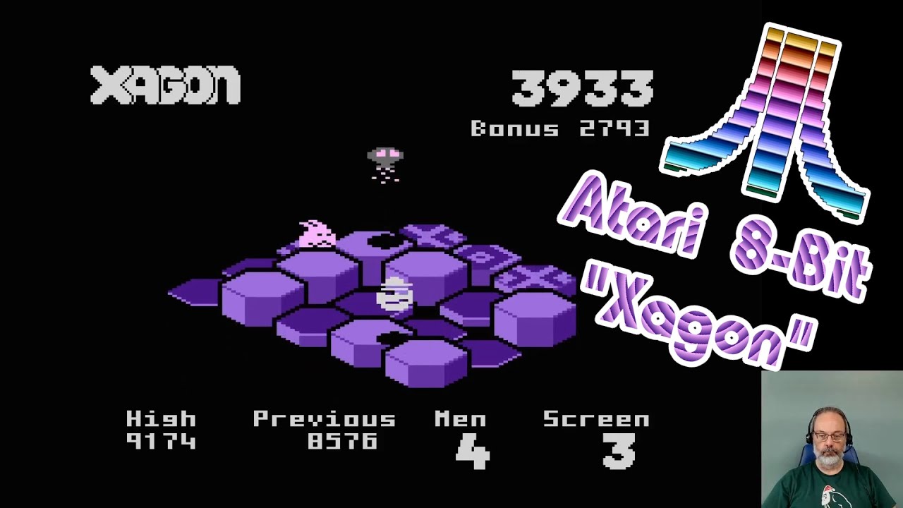 Atari 8-Bit Game Play, Xagon - YouTube