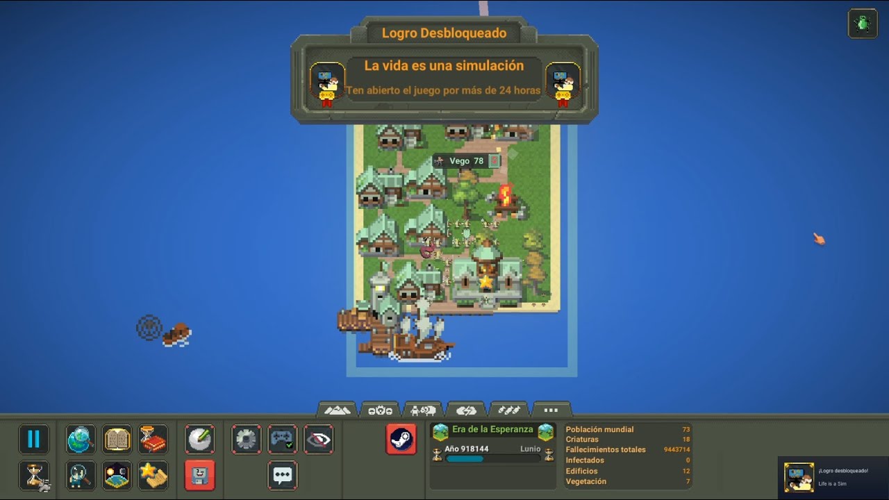 World Box Como obtener el logro secreto: "La vida es una simulación ...