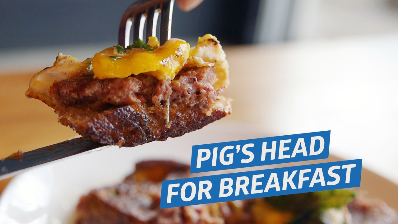 Eat a Pig's Face For Breakfast in Philly — Snack Break - YouTube