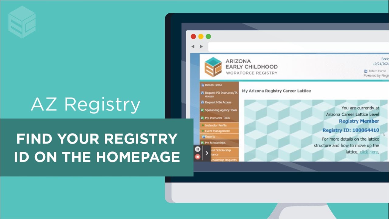 Find Your Registry ID on the Homepage - YouTube