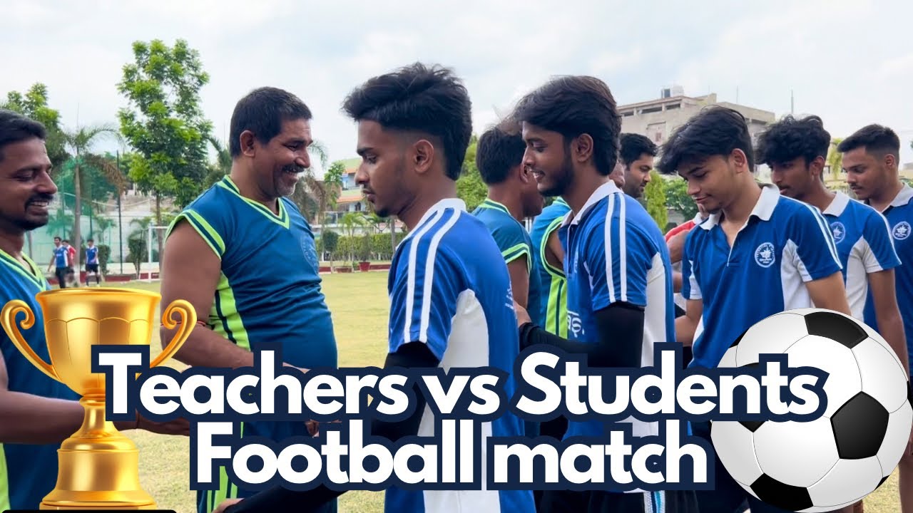 Who won Teachers vs students football match? #football #soccer #school ...
