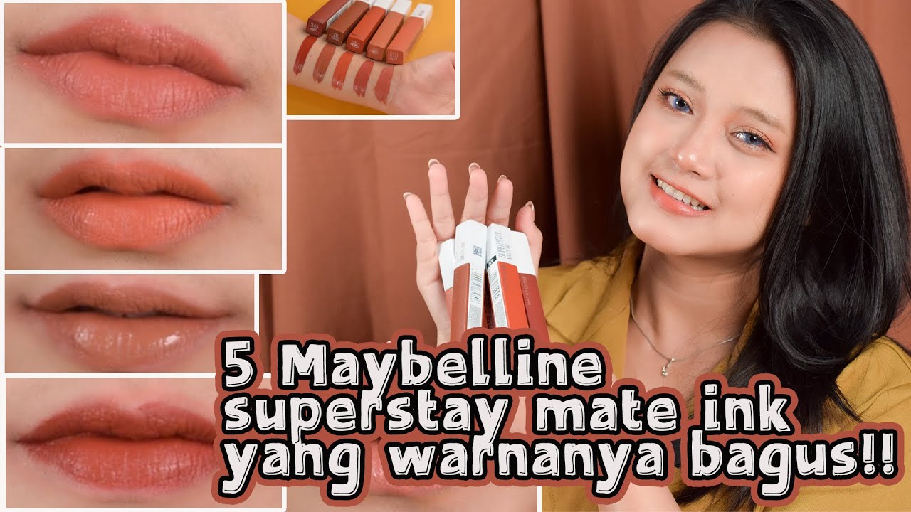 5 SHADE BAGUS BANGET MAYBELLINE SUPERSTAY MATTE INK - YouTube