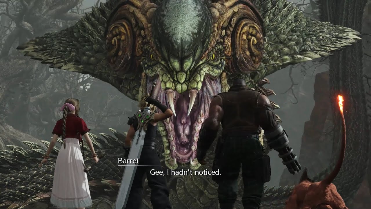 Final Fantasy VII REBIRTH Boss Fight : Midgardsormr - YouTube
