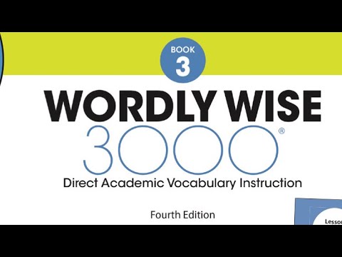 [Vocabulary ]Wordly Wise 3000 Book 3 Lesson 3 어휘 설명 - YouTube