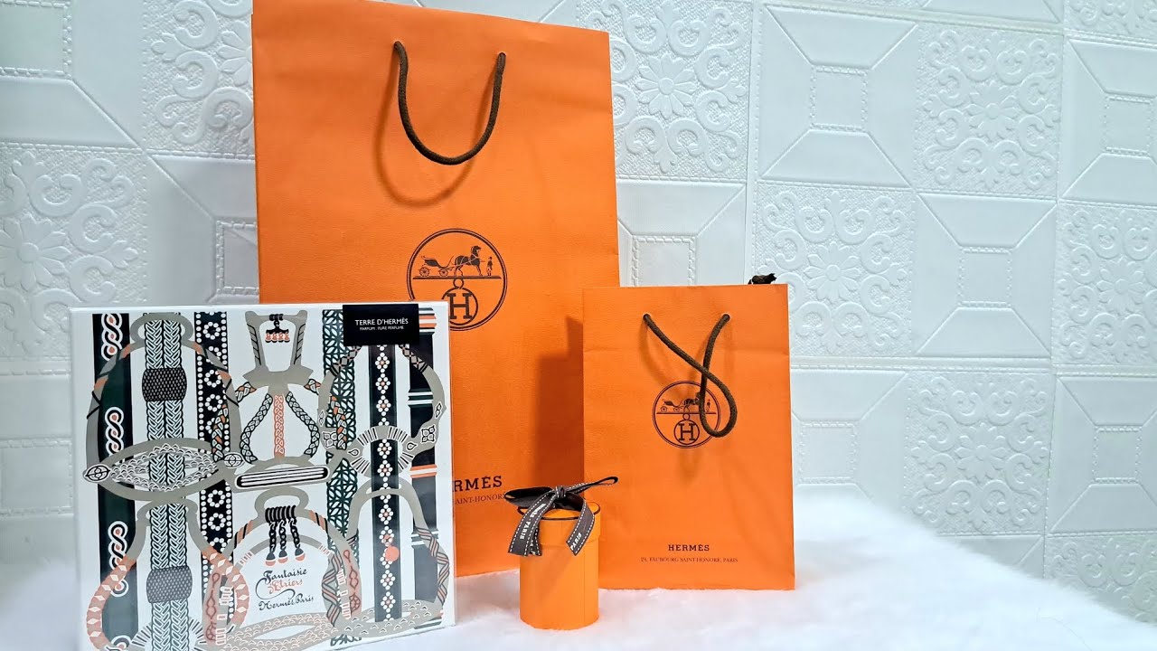 Hermes Unboxing | Terre d' Hermes Gift Set | Hermes Twilly Twill ...