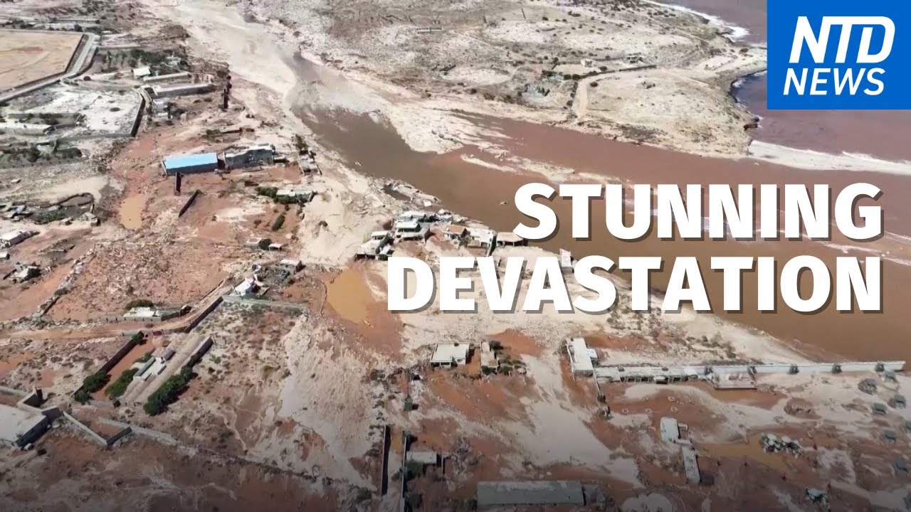 Aerial View Shows Extent of Damage Caused by Deadly Flood Killing ...