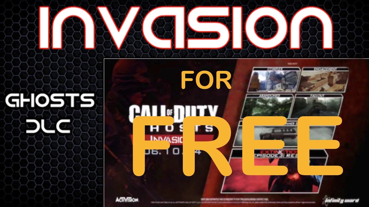 How to get Call Of Duty Ghosts: Invasion Map Pack/DLC for Free Tutorial ...