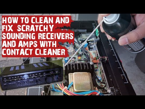 HOW TO CLEAN AND FIX SCRATCHY SOUNDING RECEIVERS AND AMPS WITH CONTACT ...