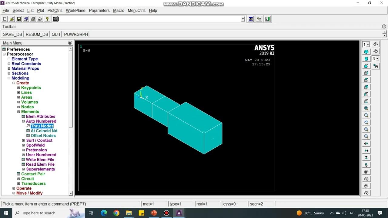 Strucutural Linear analysis using 1D Bar Element - YouTube