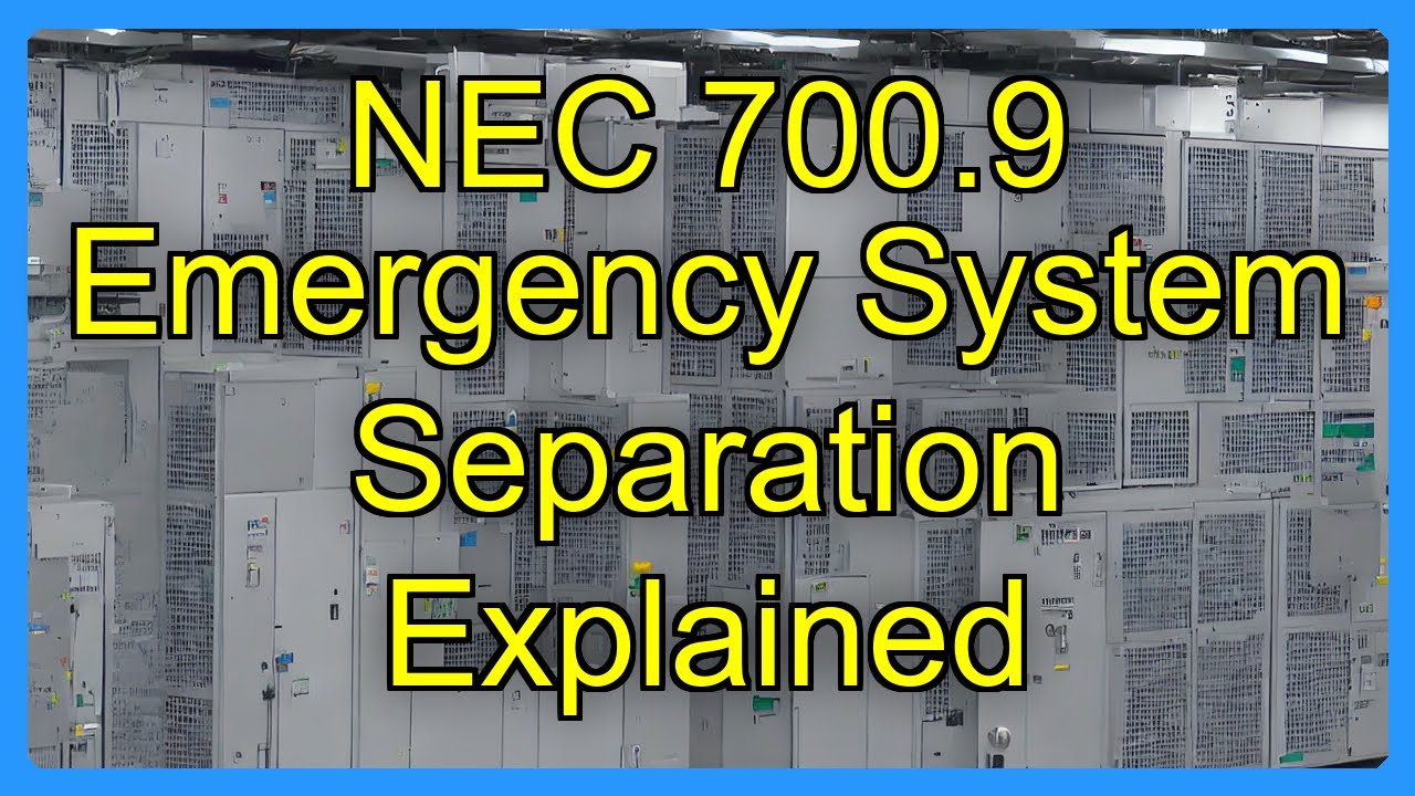 NEC 700.9 Emergency System Separation Explained - YouTube