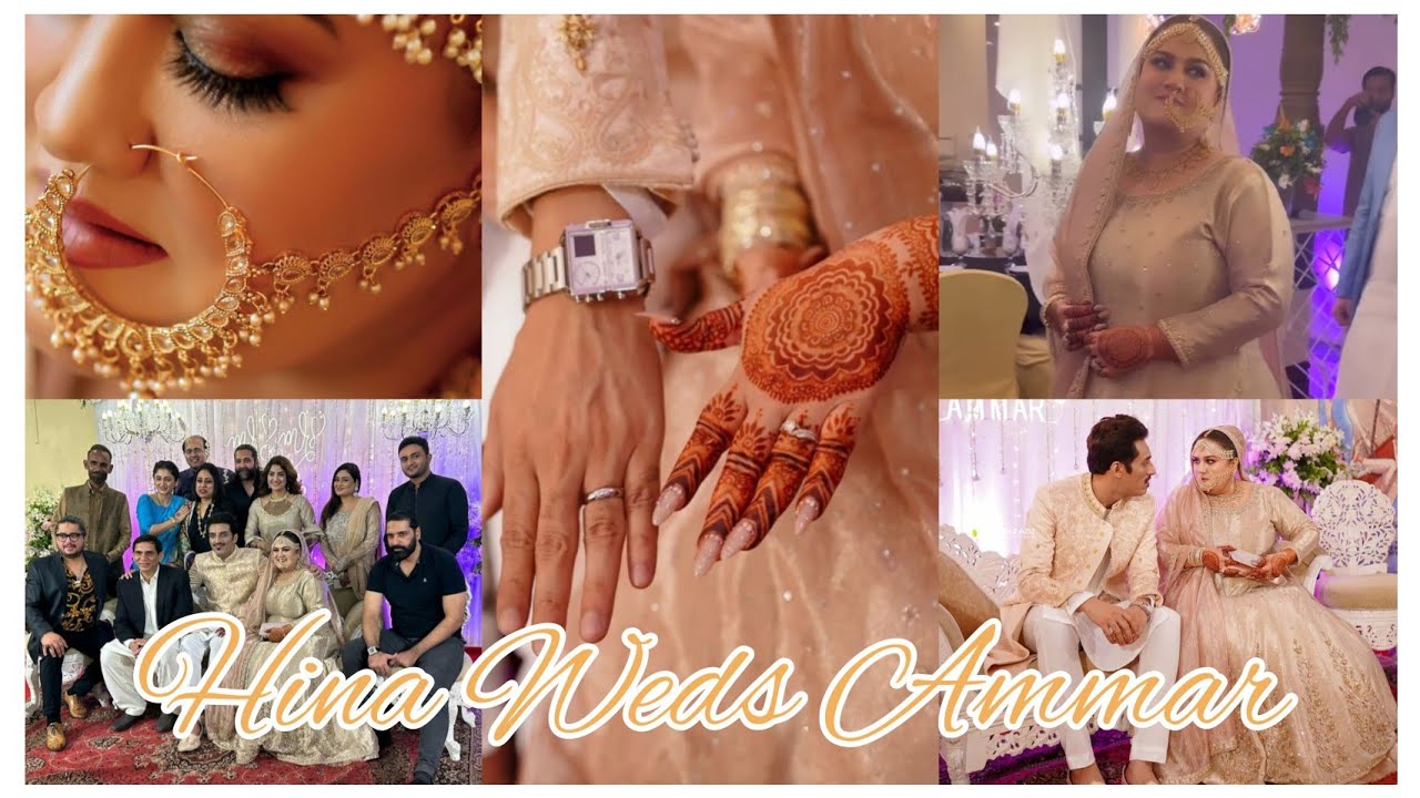 Hina Weds Ammar|Insides of Hina Rizvi's Nikkah|Hina Rizvi|Ammar Khan ...