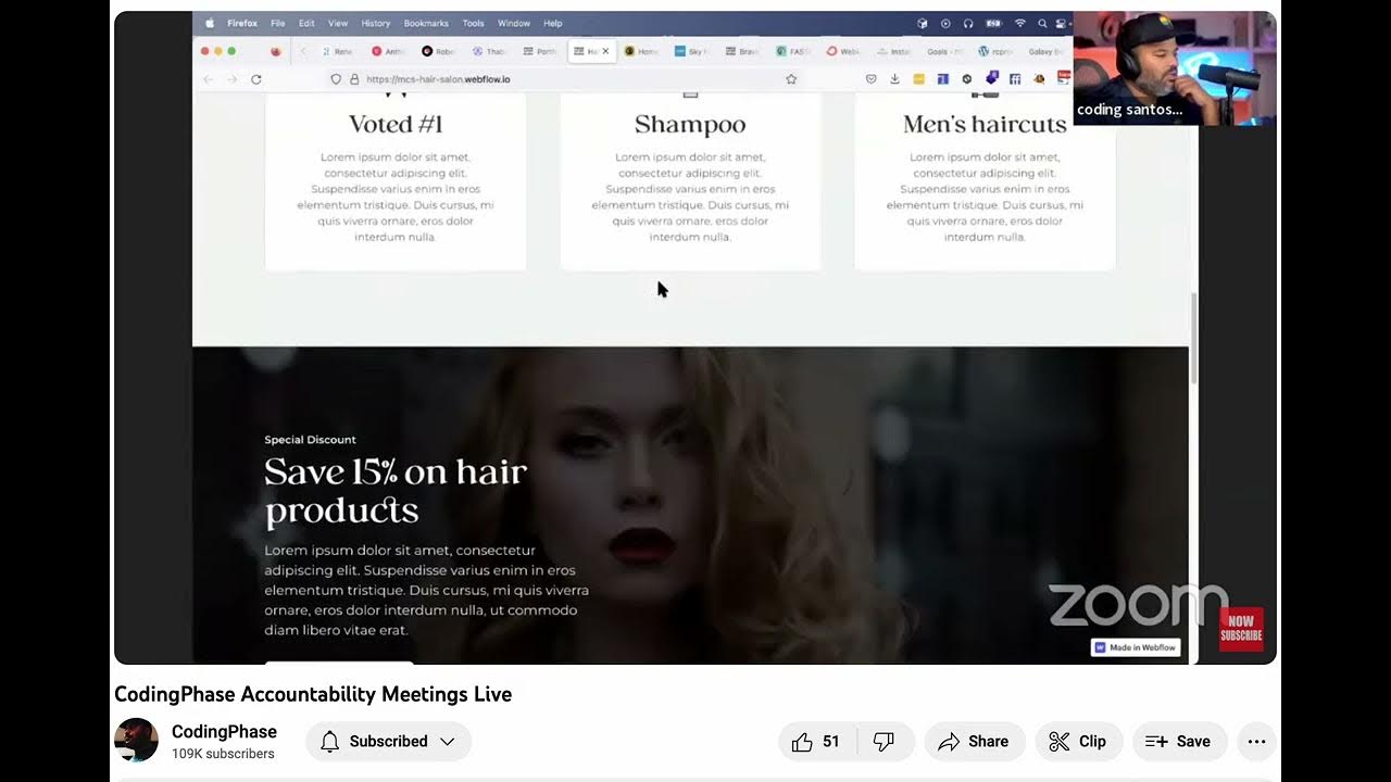 Joe from CodingPhase Reviewed My Portfolio - YouTube