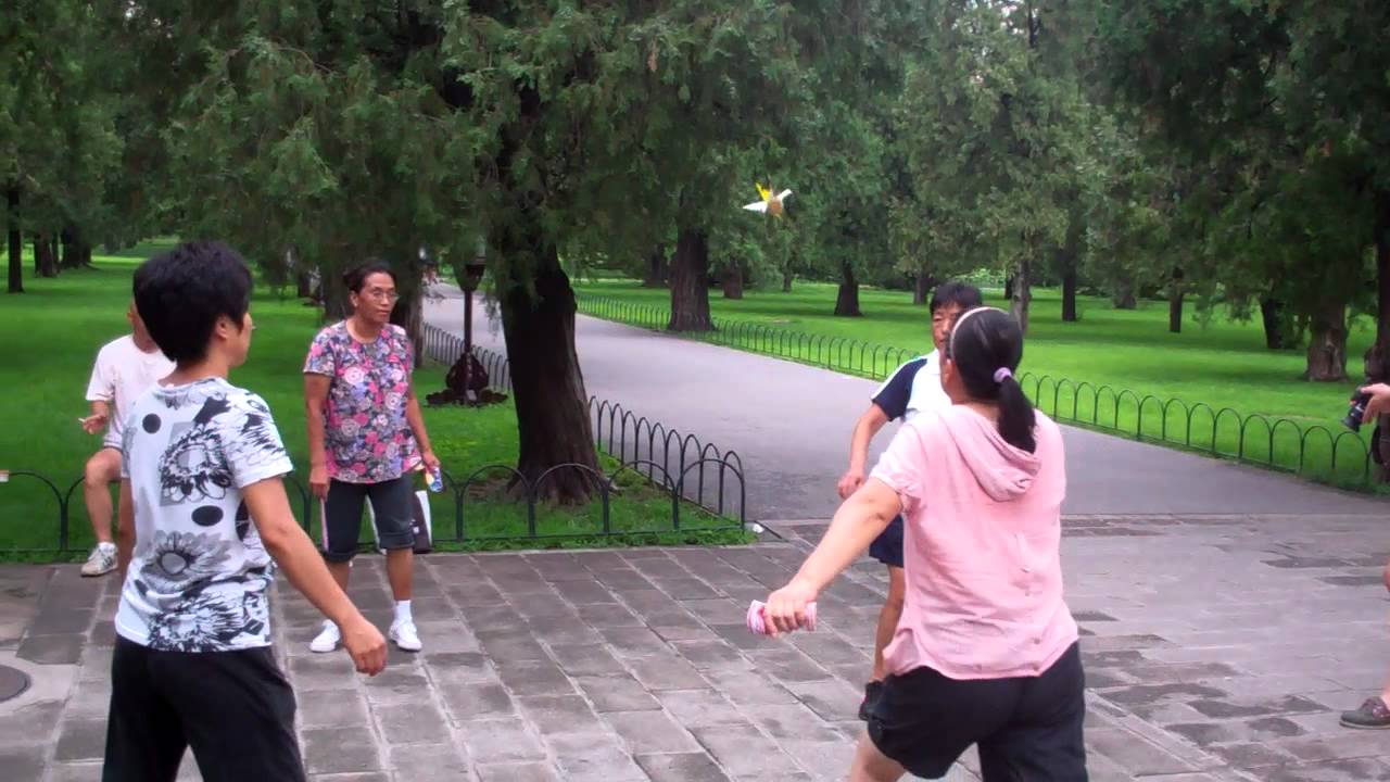 Chinese hacky sack pros - YouTube