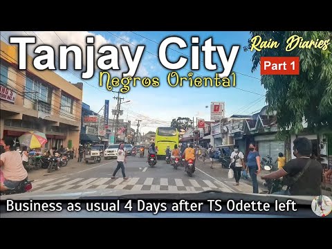 Tanjay City, Negros Oriental, business as usual 4 Days after Odette ...