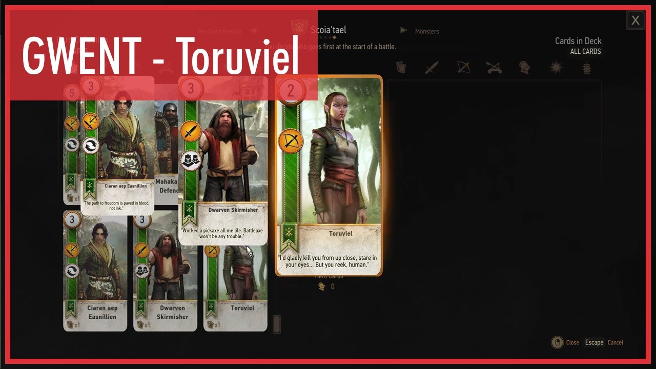 The Witcher 3 - Velen - Gwent - Toruviel - YouTube