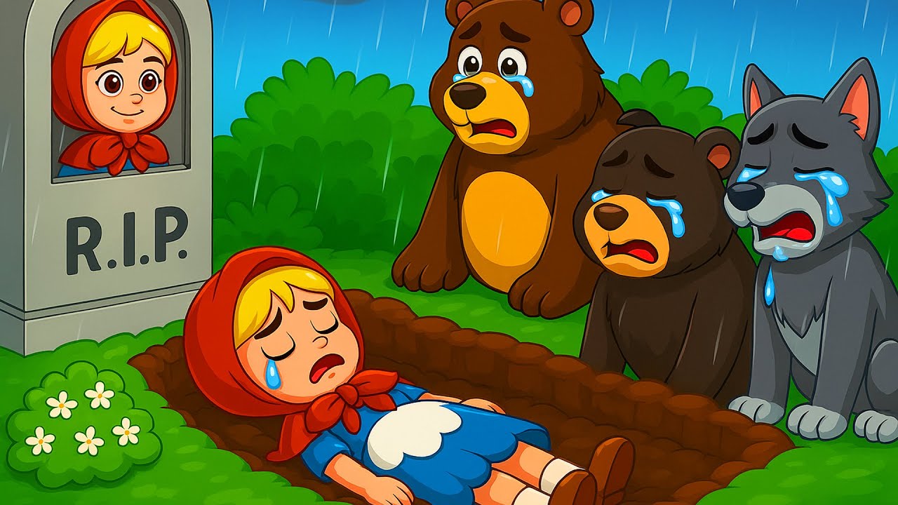 Little Red’s Sad Goodbye 💔 Bear & Wolf Cry in the Rain | The Bear ...