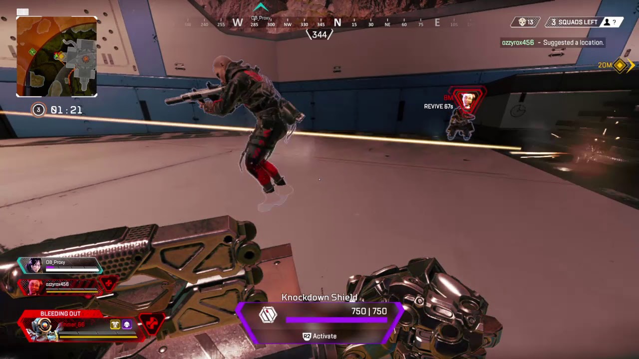 Getting shot by 2 downed players (Apex Legends ps4) - YouTube