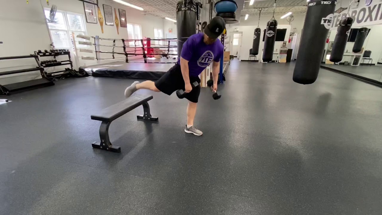 2 DB RFE Split Squats - YouTube