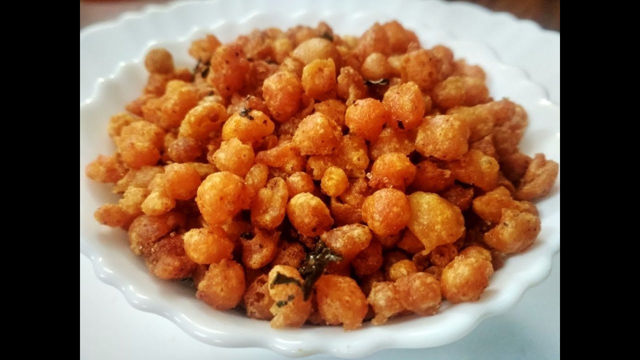 Khara boondi recipe | Spicy Boondi snack | namkeen masala boondi ...