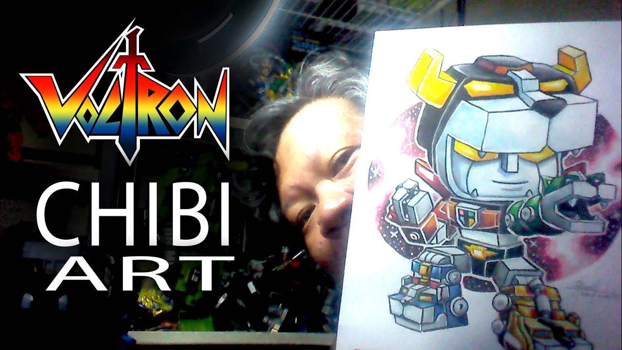 Voltron Lion Force Chibi (time lapse painting) - YouTube