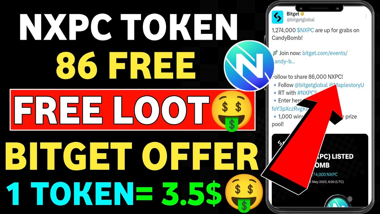 Get Free 86 NXPC Token || Free NXPC Token Bitget Offer || Get Free NXPC Token Without Investment ...
