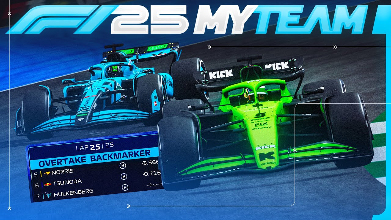 TRAFFIC CHAOS & BLUE FLAGS 🟦 F1 25 MY TEAM CAREER S2 Part 5 - YouTube