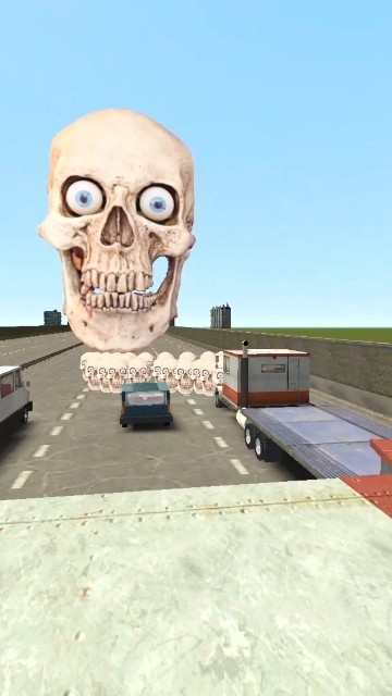 Skull ☠️ Chasing On Road Nextbot Gmod - YouTube