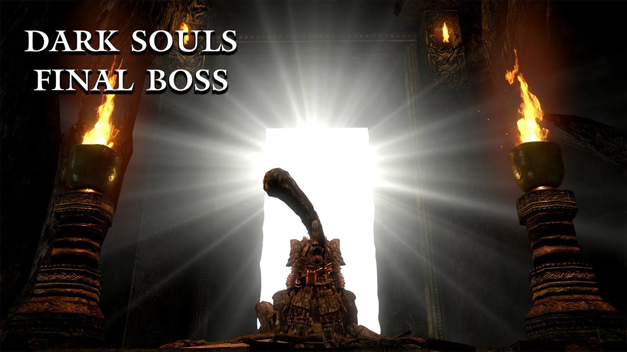 Dark Souls Remastered Final Boss Fight Gwyn Lord of Cinder - YouTube