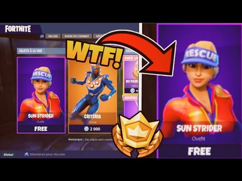 HOW TO GET THE SUN STRIDER SKIN FOR 150 V-BUCKS! | Fortnite Battle ...