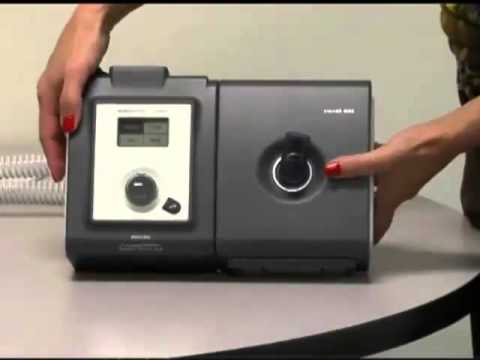 How to work the Respironics 250 CPAP machine - YouTube